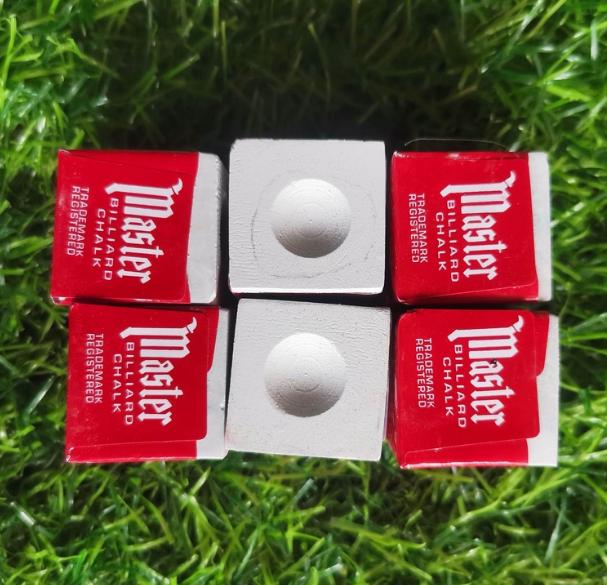 6PCS MASTER WHITE BILLIARD CUE CHALK/TISA NG TAKO SA BILYARAN/BILLIARD ...