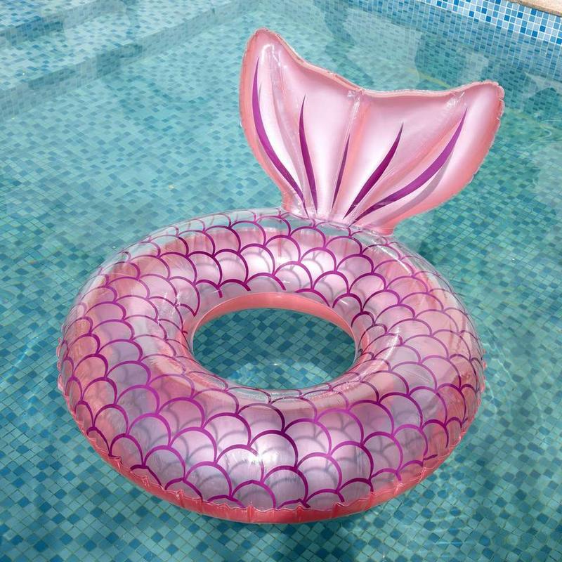 Mermaid Tail Pool Float Cute Mermaid Inflatable Pool Float Swimming ...