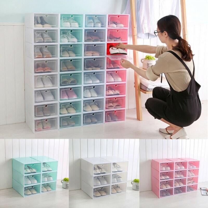 Candy Color Shoe Box Foldable Drawer Case Storage Organizer - TikTok ...
