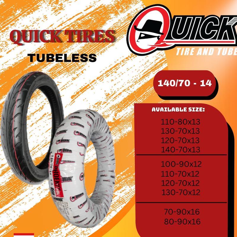 Quick Tires Tubeless Type With Free Pito and Sealant - TikTok Shop ...