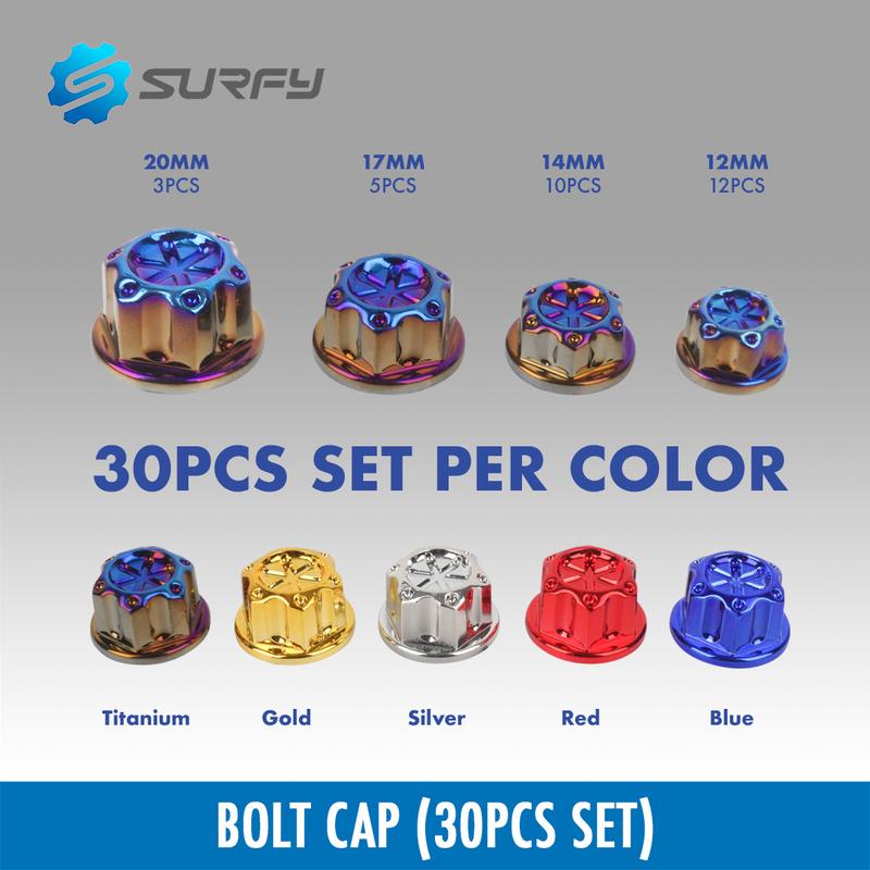 Kingnut Thai Bolt Cap Crew Nut 30pcs Set Titanium S0279 - TikTok Shop ...