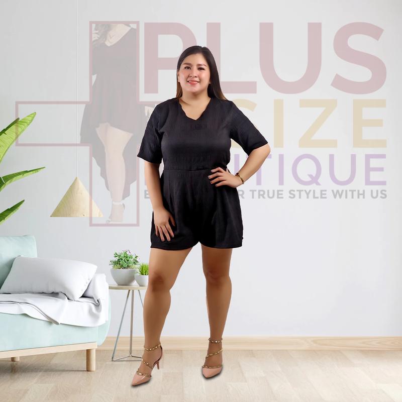Plus Size Boutique Zendie Jumpshort Plus Size Rompers - TikTok Shop ...