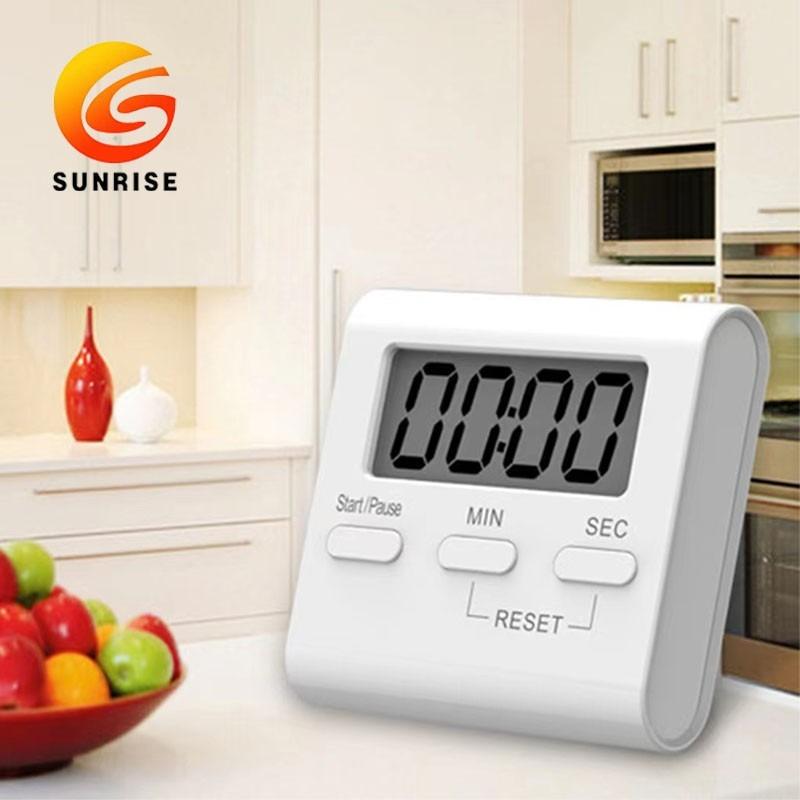 （COD）White LCD Digital Kitchen Cooking Timer Count Down Up Clock ...