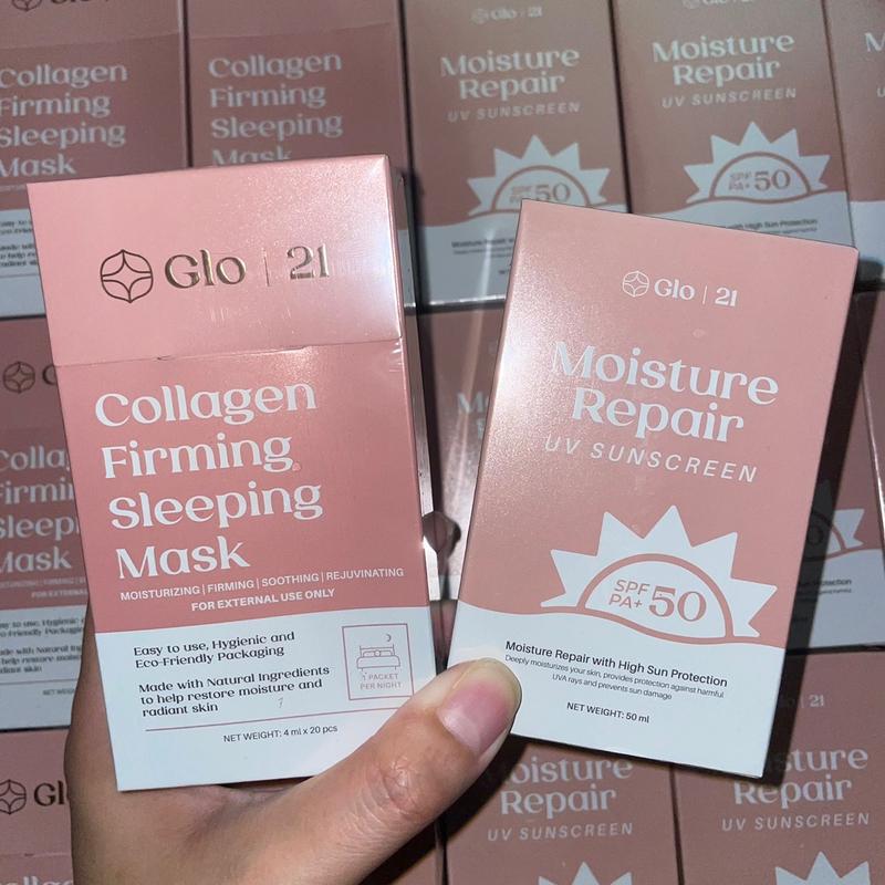 (Set of 2) Glo21 BUNDLE Firming Collagen Mask / Moisture Repair ...