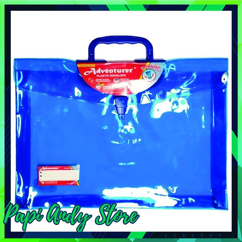 ADVENTURER EXPANDING BLUE PLASTIC ENVELOPE WITH HANDLE LONG - TikTok ...