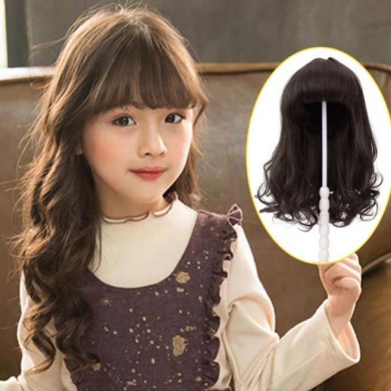 Children's Wig Headwear Girls H Set Full Head Ba Princess Ba - TikTok ...