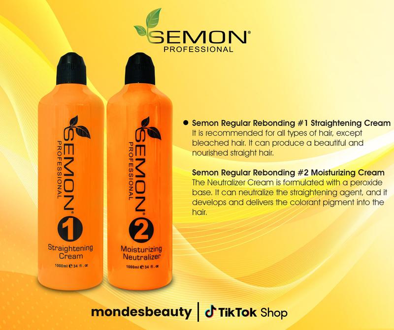 Semon Classic Rebonding #1 Straightening Cream #2Moisturizin - TikTok ...