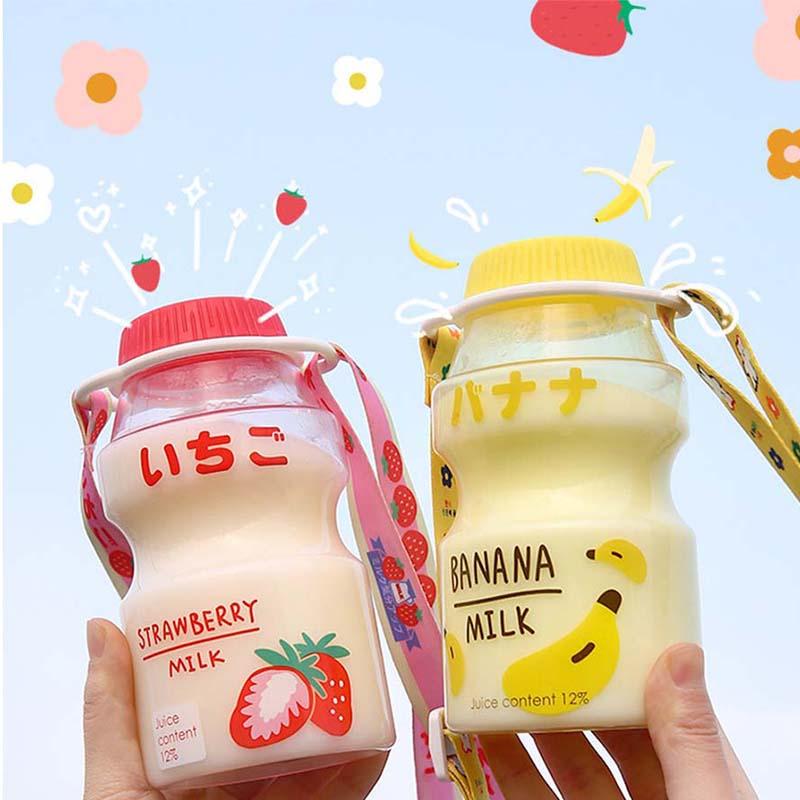 Plastic Water Bottle Tour Drinking Bottle Yakult Shape Cute Kawaii ...