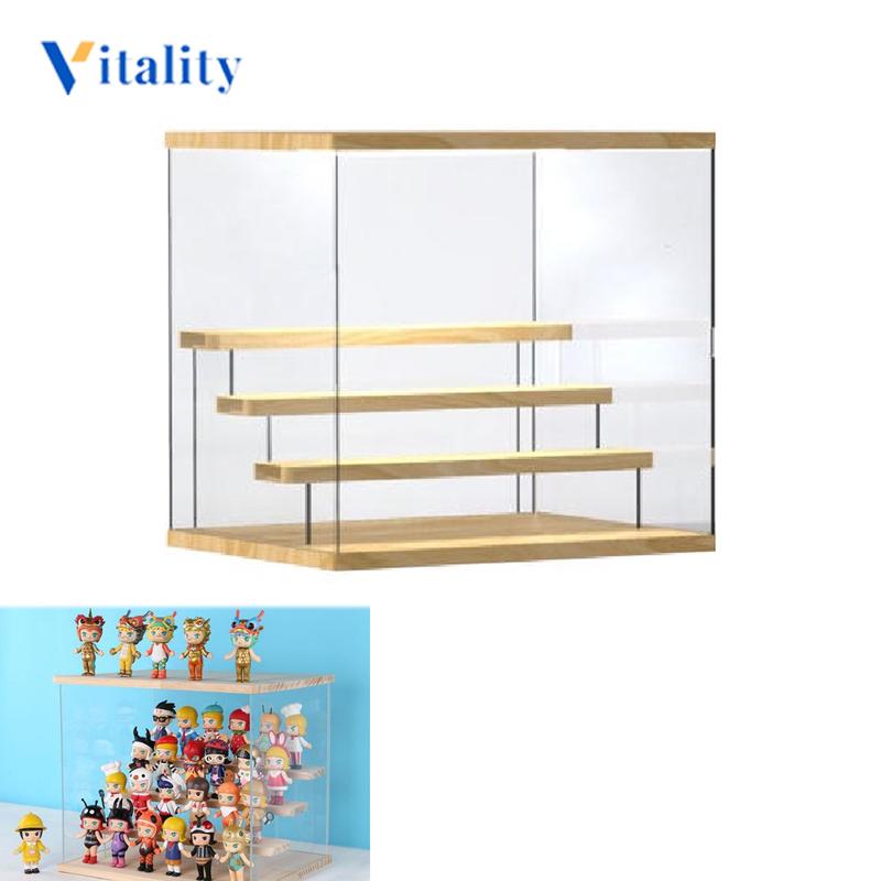 BT21 Display Box Clear Acrylic Wood Character Figure Storage - TikTok ...