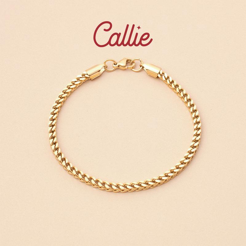 Callie Stainless Steel Dainty Curb Chain Bracelet Shop Callie - TikTok ...