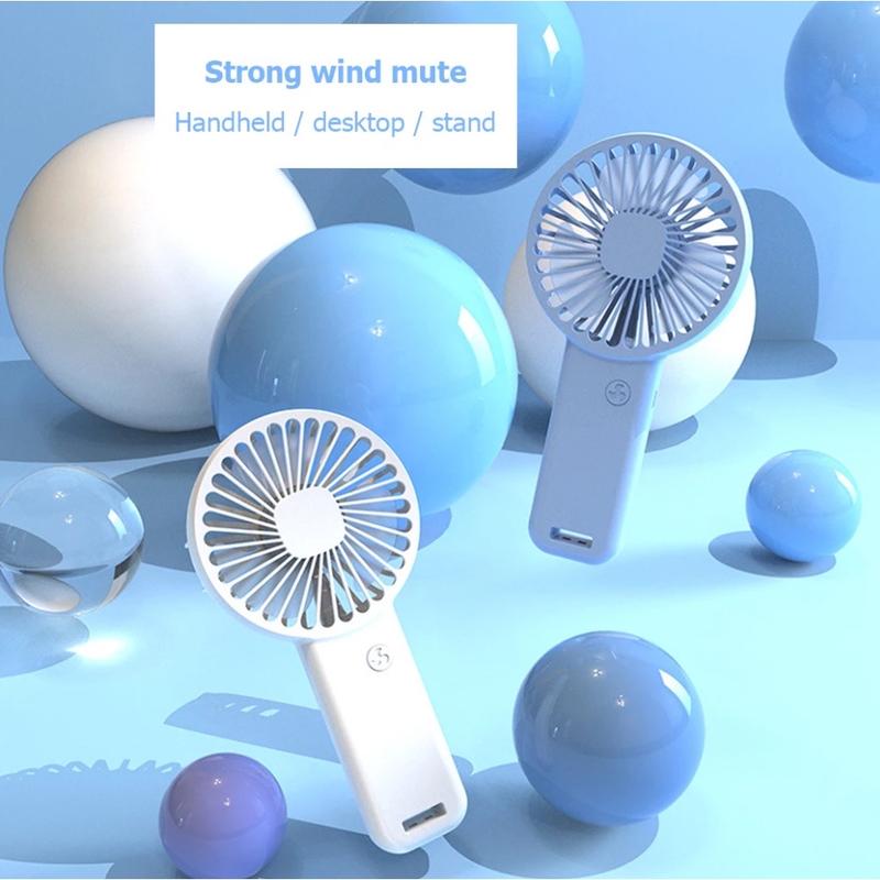 UNIQUE TRENDS Portable Mini Hanheld Fan USB Rechargeable Pocket ...