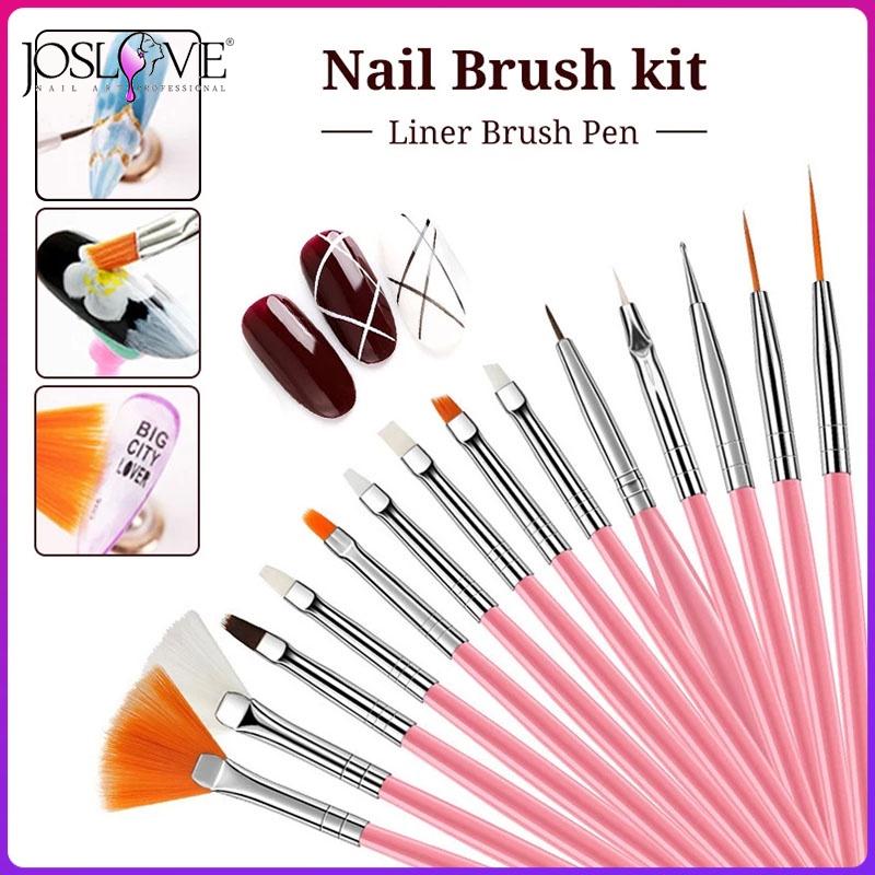 15Pcs/set Nail Art Design Painting Brushes Kit Tools Nail Ar - TikTok ...