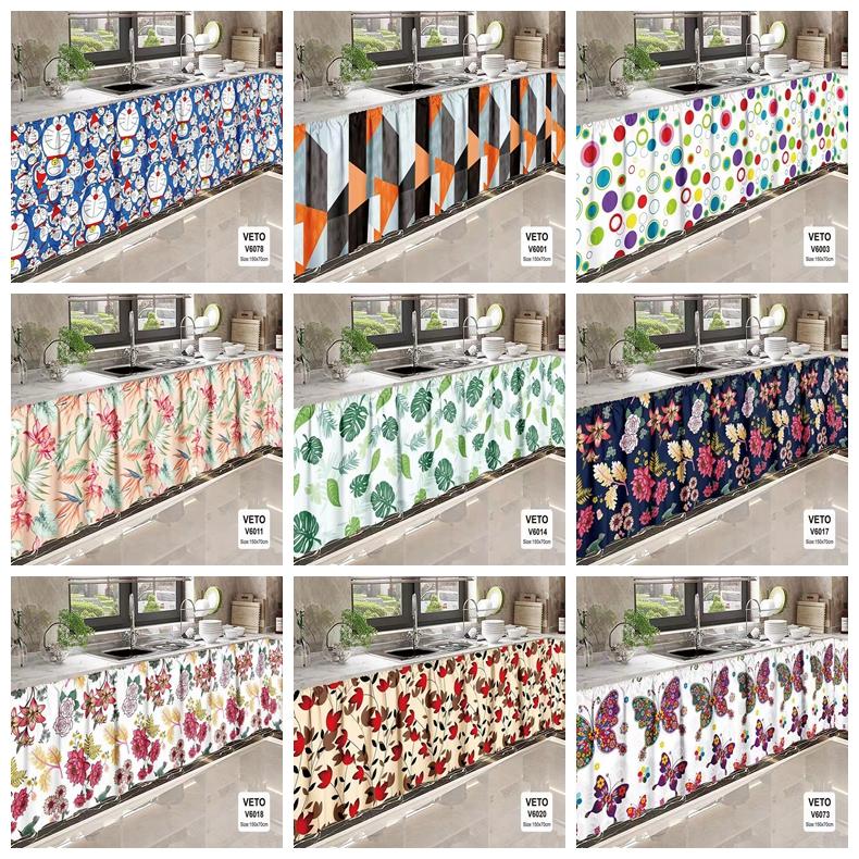 Lababo Curtain Kitchen Sink Curtain Ins style Size : 150cm × - TikTok ...