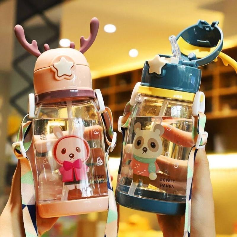 600ML Children Straw Cup Cartoon Character Tumbler for Kids Cute - TikTok Shop Philippines