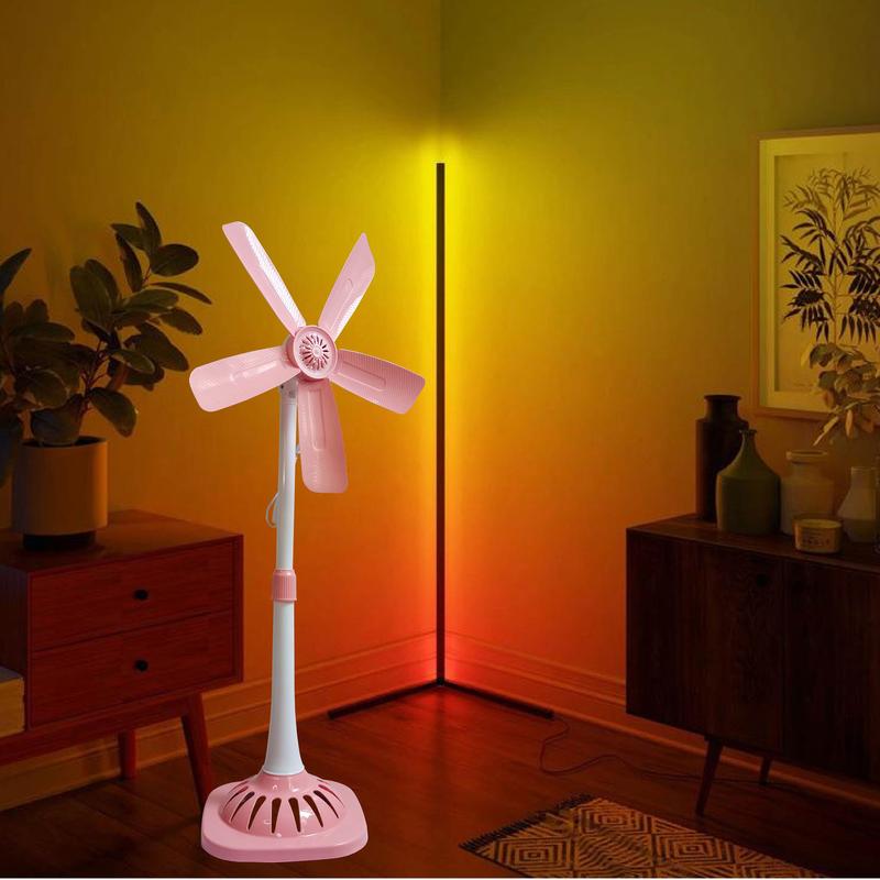 Desk table fan 5 Blades Stand Fan Family Electric Stand Fan coffee ...