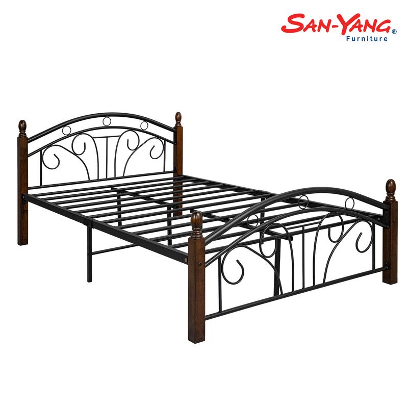 San-Yang Furniture Wooden Bed 101118 (Double Size) Black - TikTok Shop ...