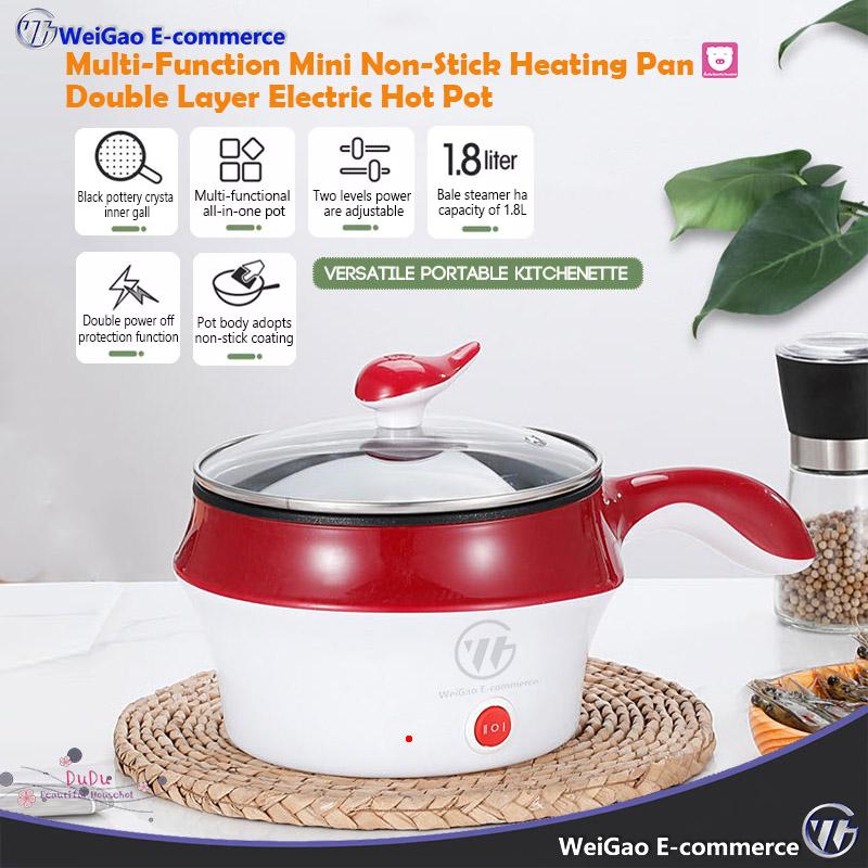 Multi-Function Mini Non-Stick Heating Pan Double Layer Electric ...