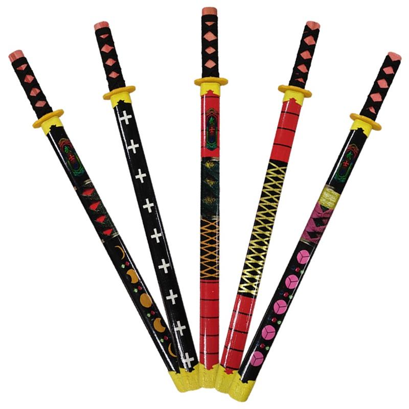 Wooden Samurai Japanese Sword Bamboo Knife Random design - TikTok Shop ...