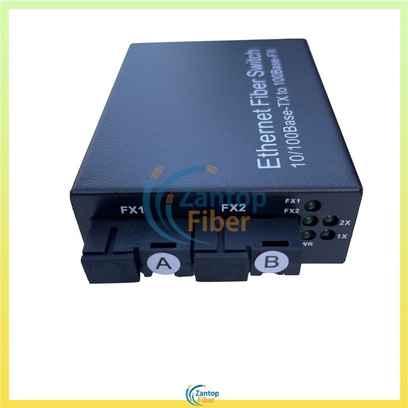 2 SC Port 2 RJ45 Port Fiber Switch 10/100M 2F2E Fiber Media Converter ...