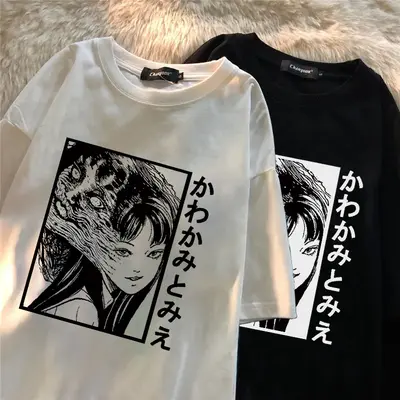 Japanese Horror Comic Ito Junji Tomie Diablo Printed Clothes T-shirt ...