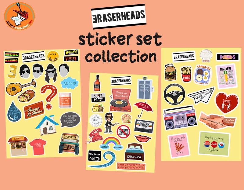 ARTSY -ERASERHEADS STICKER SET COLLECTION - TikTok Shop Philippines