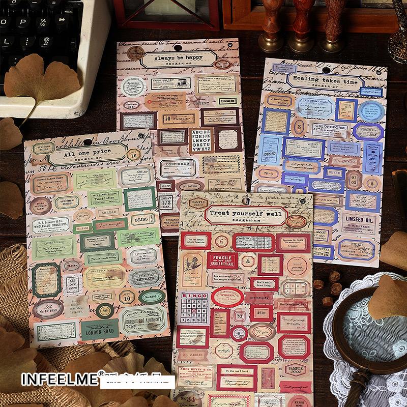 Infeel me bills ticket deco stickers Deco Art Memort Garden stickers ...