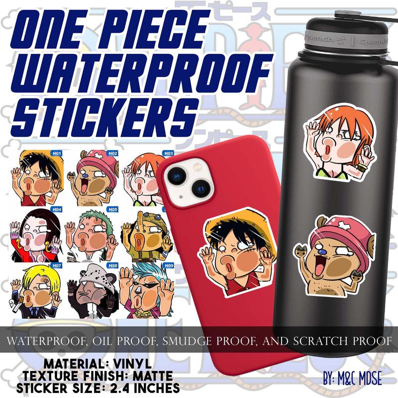 One Piece Anime Waterproof Stickers Anime Peeking - TikTok Shop Philippines