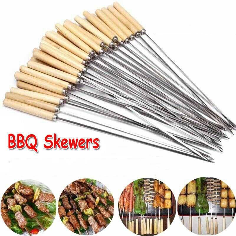 GXY Outdoor Picnic BBQ Barbecue Skewer Roast Stick Stainless - TikTok ...