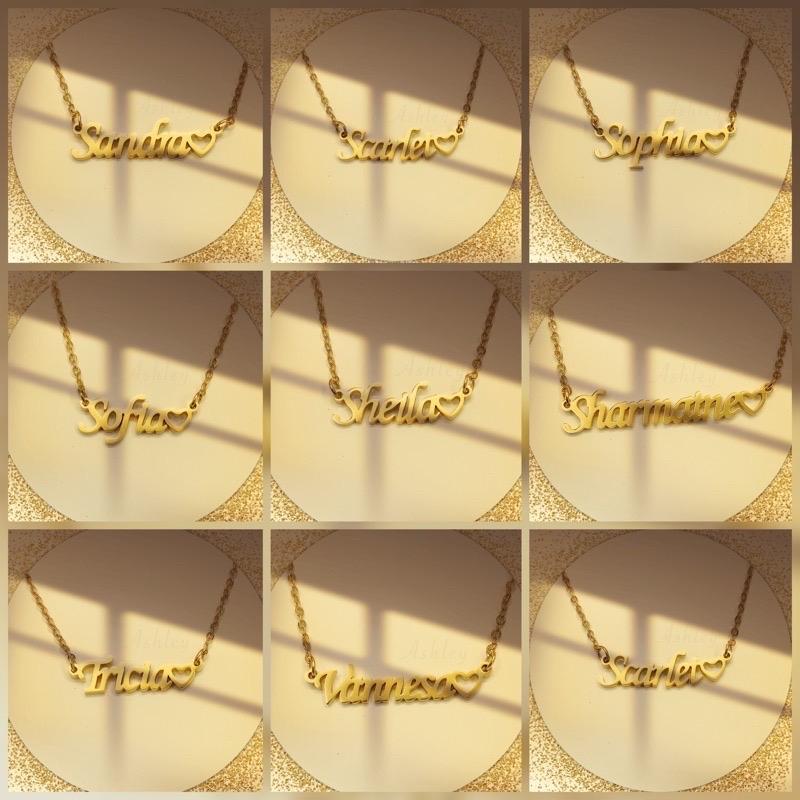 Alreadymade Necklace Perssonalized Name Sarah Shiela Sharmaine - TikTok ...