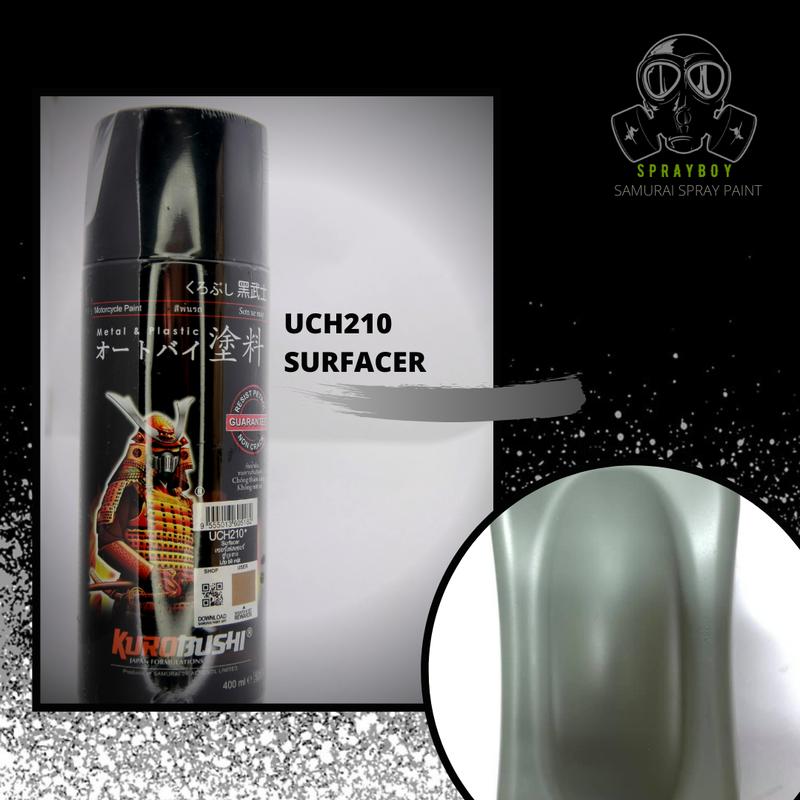 UCH210* SURFACER UNDERCOAT SAMURAI SPRAY PAINT 400ML (Primer - TikTok ...