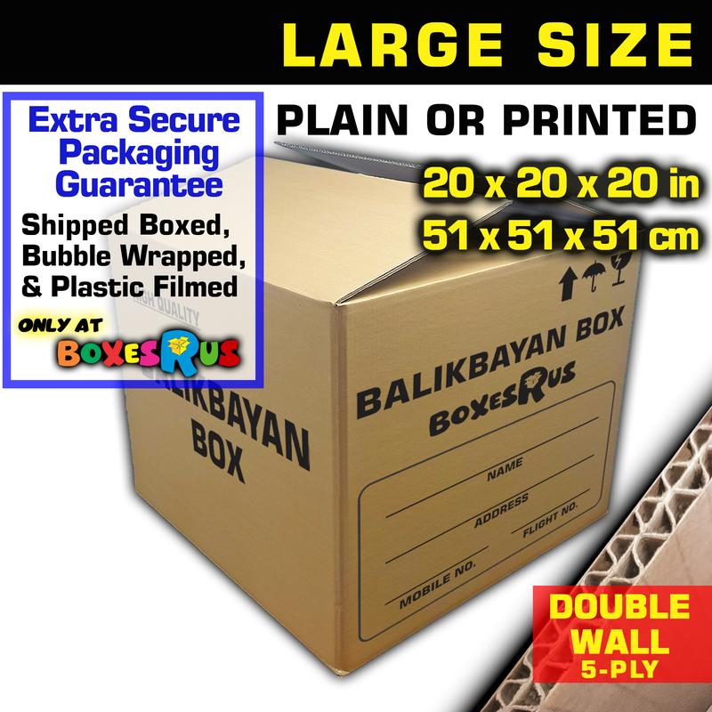 Balikbayan Box Large 20x20x20 inches Heavy Duty Double Wall by - TikTok ...