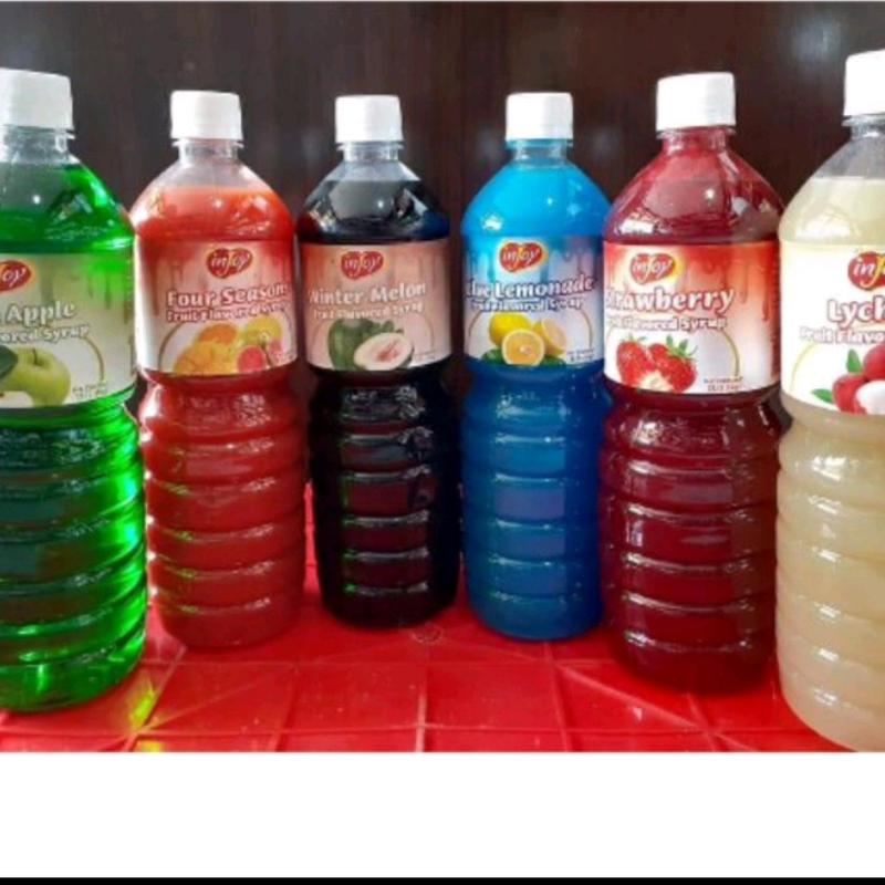 Injoy Fruit syrup 1.3kg -750g - TikTok Shop Philippines