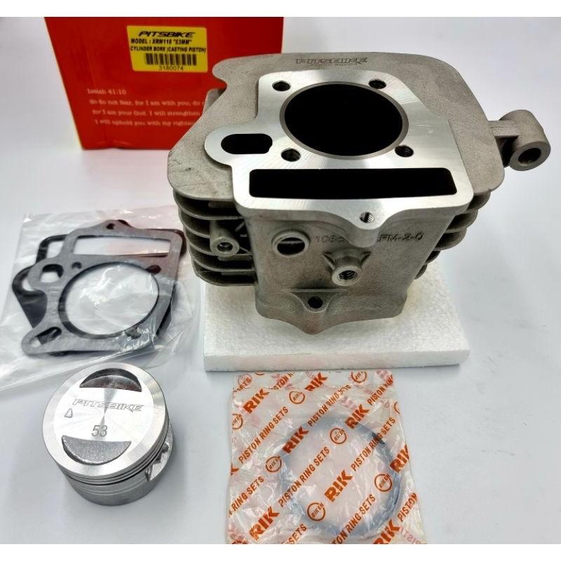 Pitsbike Cylinder Block Bore kit Steel Xrm110 50mm 53mm 54mm - TikTok ...