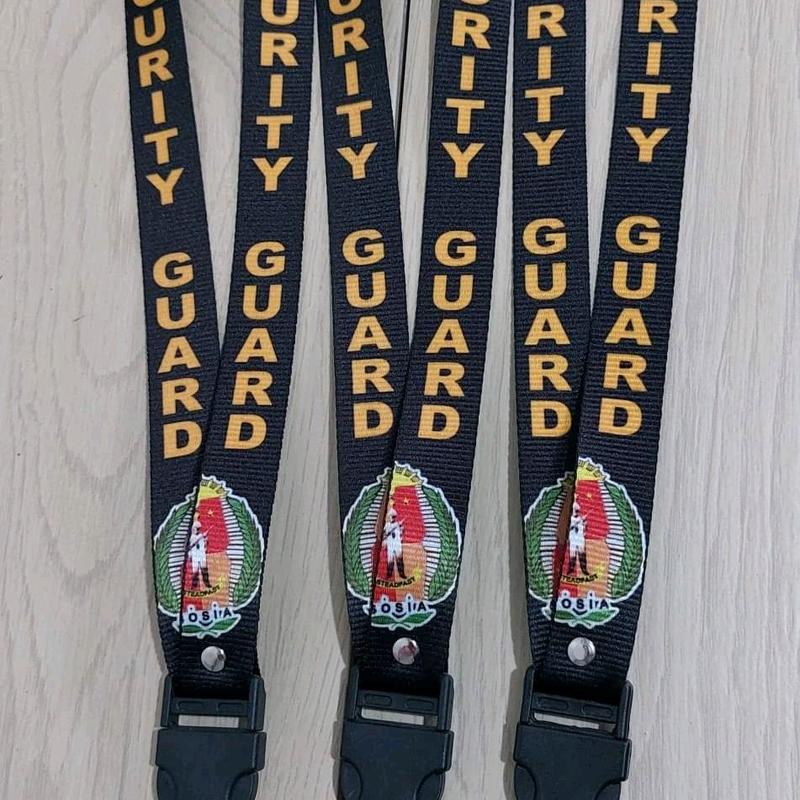 SECURITY GUARD ID LACE LANYARD/ YELLOW TEXT - TikTok Shop Philippines