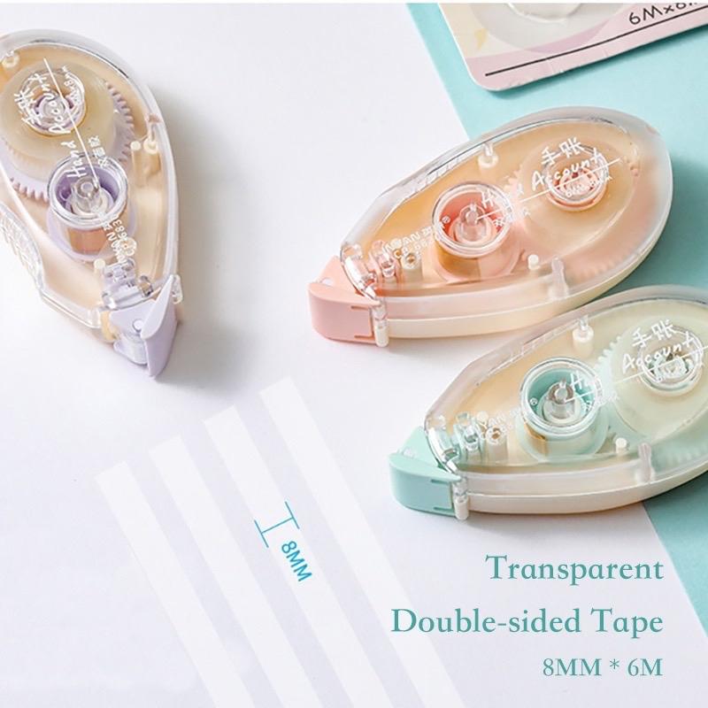 Multi-Color Clear Double Side Adhesive tape Roller Glue DIY Scrapbook - TikTok Shop Philippines