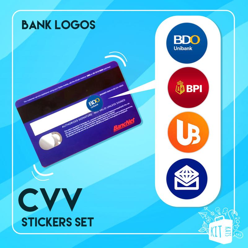CVV stickers for back of card security (Bank logos edition) - TikTok ...