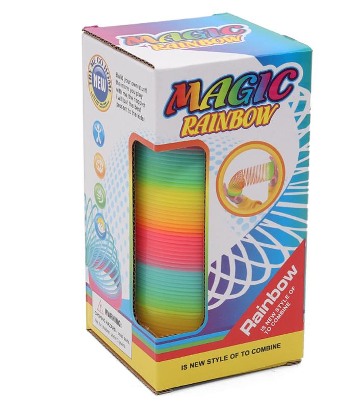Rainbow circle rainbow spring toys. Educational toys.Spring coil ...
