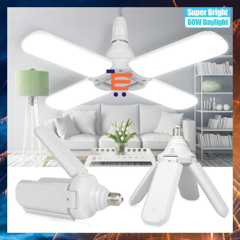 ⚡️KM Foldable Fan Blade LED Light Bulb Ilaw Fan Bulb Flourescent ...
