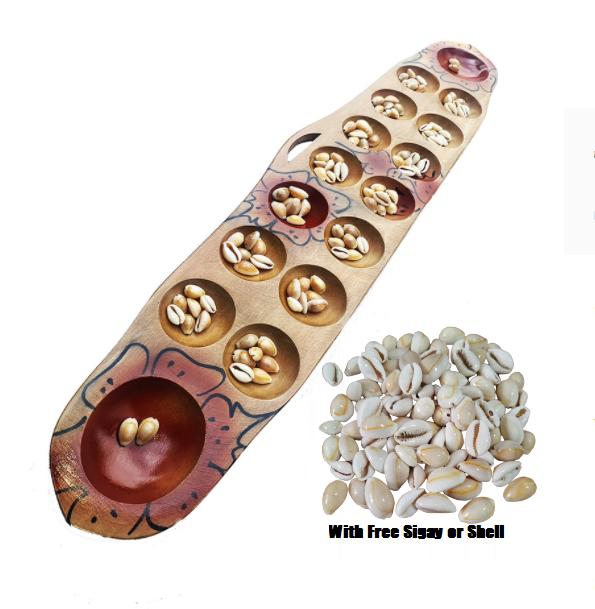 Educational Game Collectibles Decorative Home Art Wooden Sungka ...
