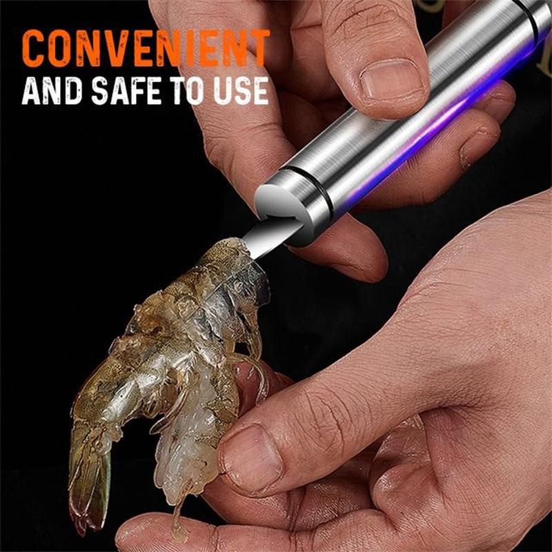Stainless Steel Shrimp Peeler Prawn Shrimp Deveiner Fishing tool ...