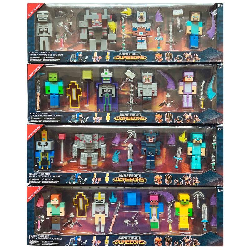 The latest series 4 inch minecraft dungeon doll 4 + accessories ...
