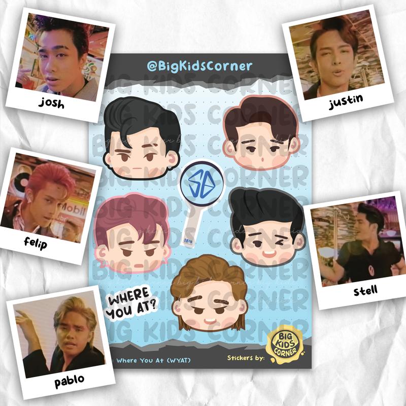 SB19 Mahalima - WYAT (Where You At) BUBBLEHEAD (Waterproof Stickers ...