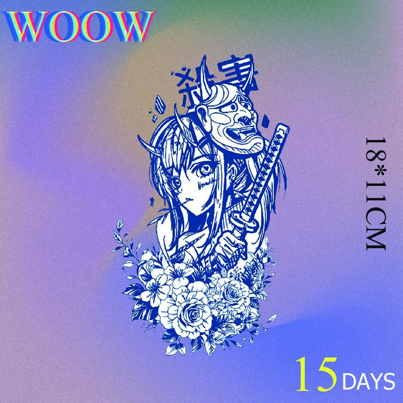 Temporary Tattoo Sticker Lasts To 15 Days Waterproof Anime - TikTok ...