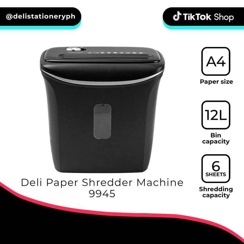 Deli 9945 Paper Shredder Machine 1PC [799945] - TikTok Shop Philippines