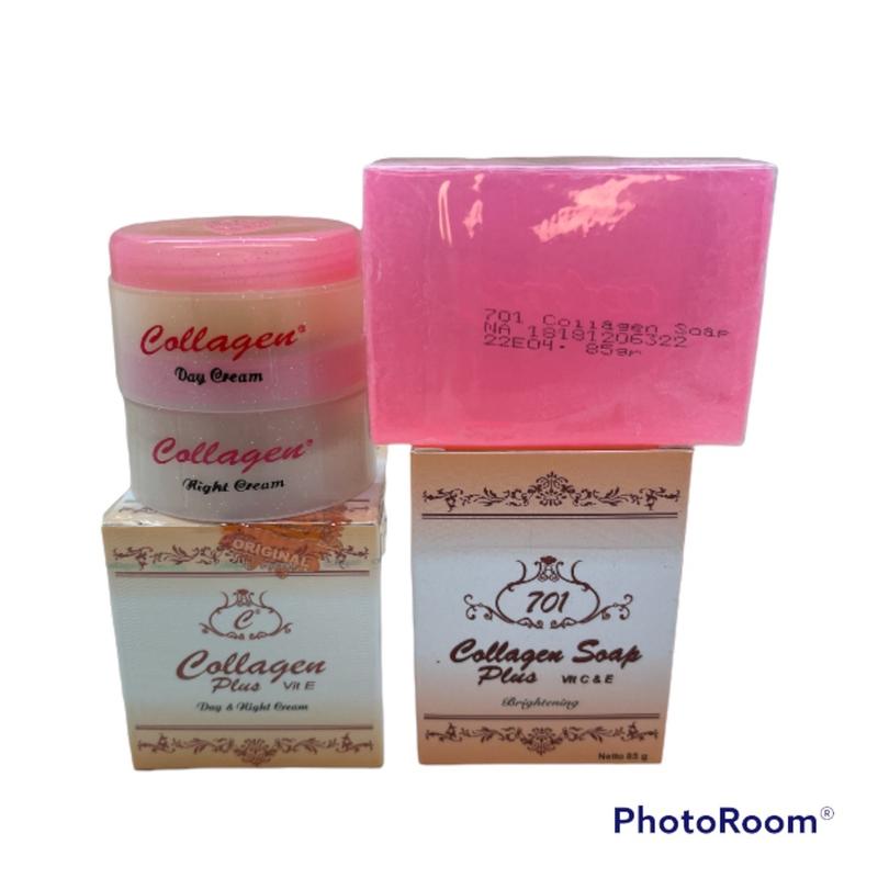 701 COLLAGEN SOAP AND CREAM NIGHT AND DAY, PLUS VITAMIN C&E - TikTok ...