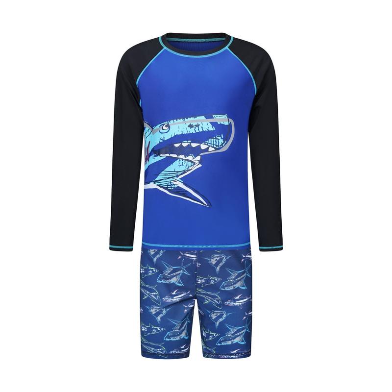 8-14yrs Boys Rash Guard set Terno Swimsuit Kids Beach Water Shorts ...