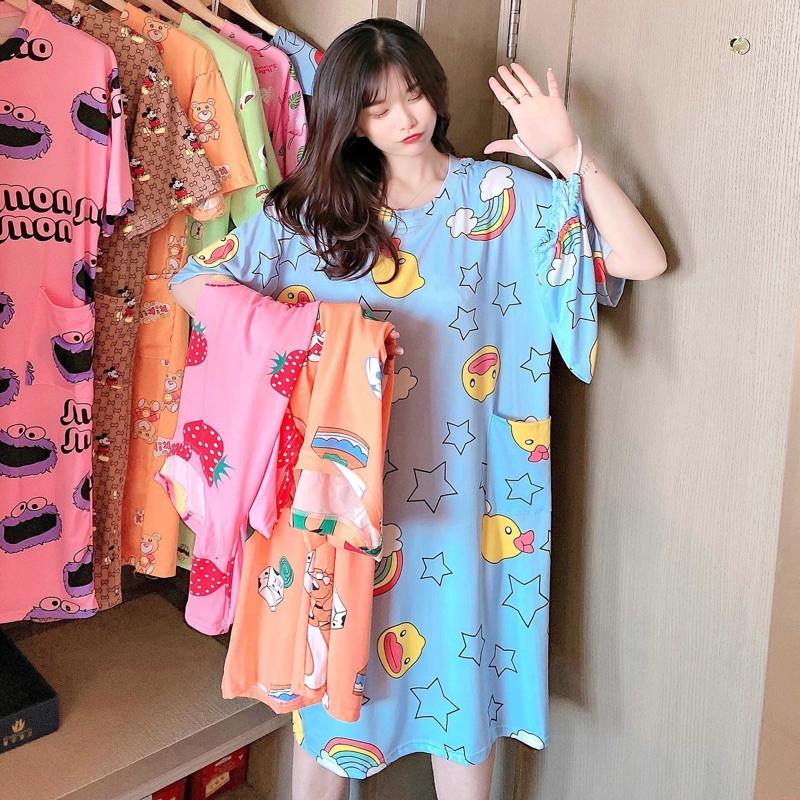 EMY RTW NEW Daster for Women W/Pocket&Bag fit m-XXXL A loose-fitting ...