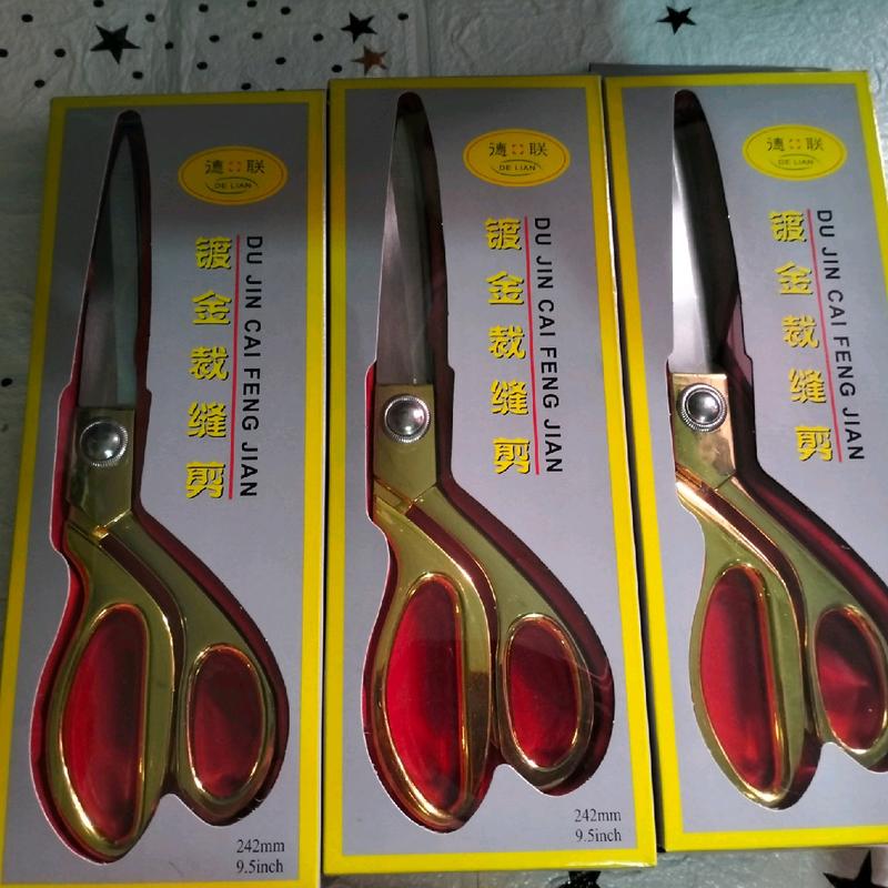 High Quality Tailoring Scissors Gold Handle Stainless Steel - TikTok ...