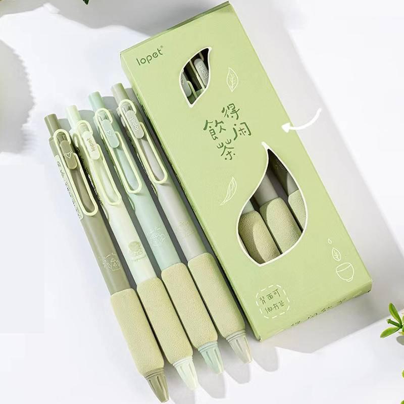 4Pcs/Pack Cute matcha Gel Pen for School Writing Kawaii gree - TikTok ...