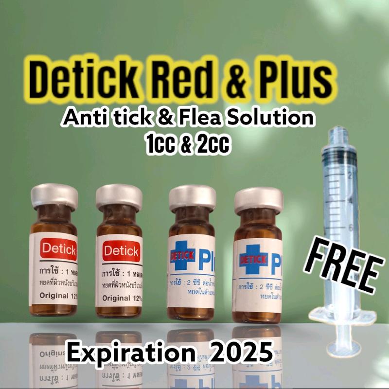 Detick Red & Detick Plus Anti tick & Flea Spot on treatmen - TikTok ...
